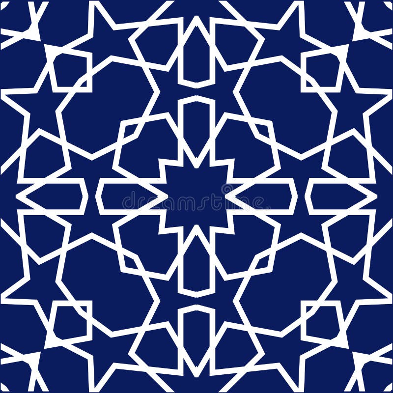 Background with Seamless Pattern Islamic Style Vector Stock Vector ...