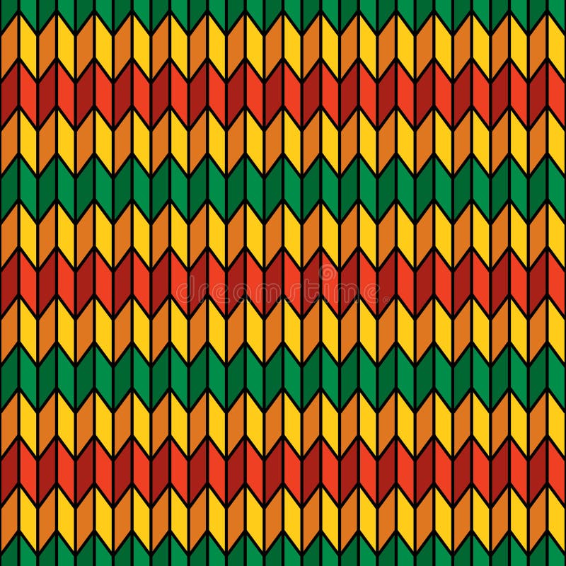 Background Seamless Pattern in Rasta Colors Stock Vector - Illustration ...