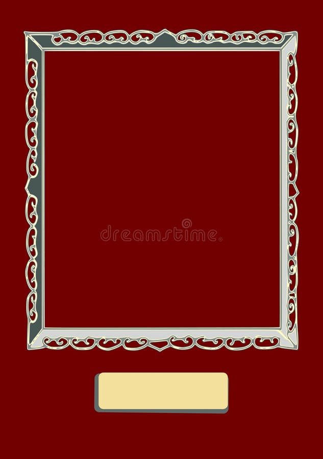 Painting Canvas Frame Border Cartoon Stock Illustration - Illustration ...