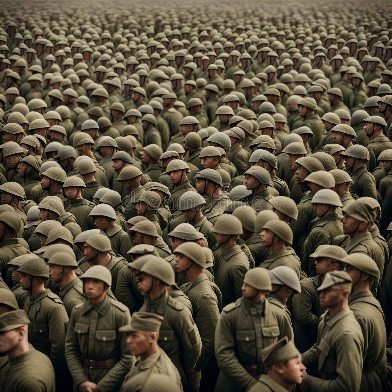 Background Set of Army Battalions Stock Illustration - Illustration of ...