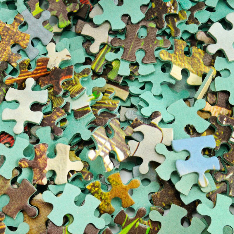 Jigsaw Puzzle Color Background. Stock Image - Image of concept, connect ...