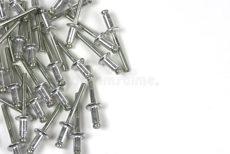 Background from a Set of Various Fasteners Stock Image - Image of ...