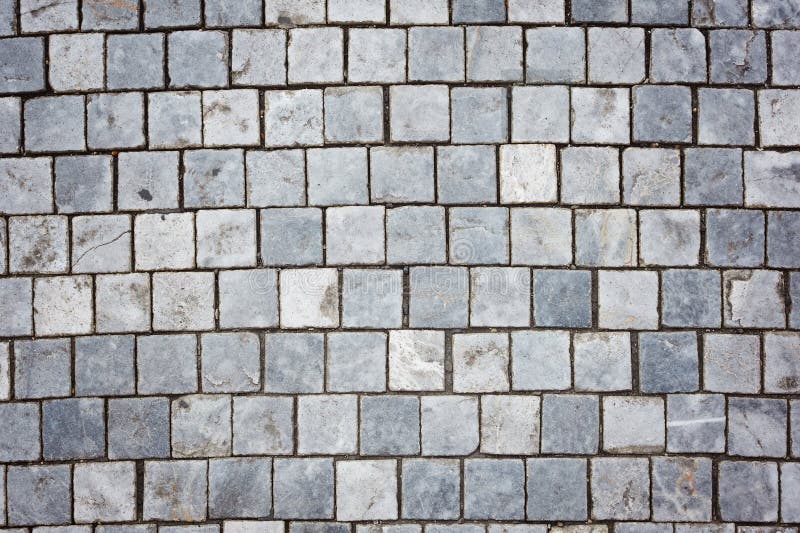 Background of Sett. Cobblestone Pavement Stock Image - Image of grid ...