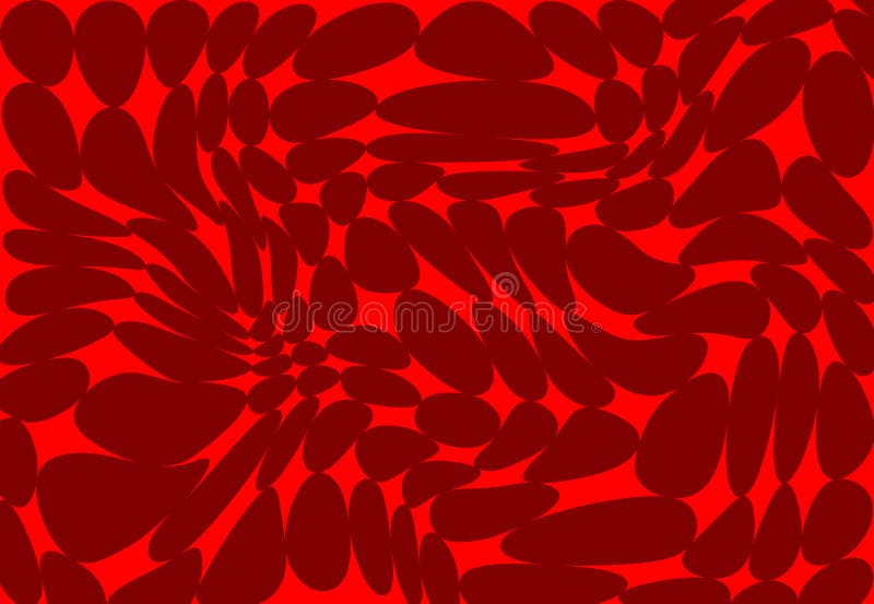 A Background with Several Deformed Red Figures Stock Illustration ...