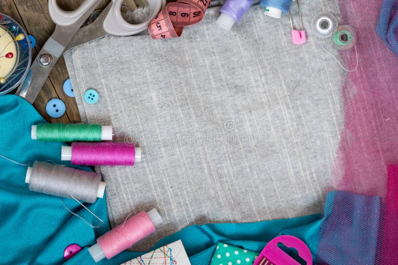 Background for sewing stock photo. Image of handmade - 250212640