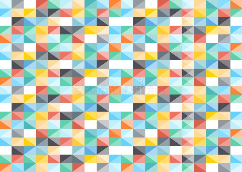 Background Shape Geometry Triangle Square Colorful. Stock Vector ...