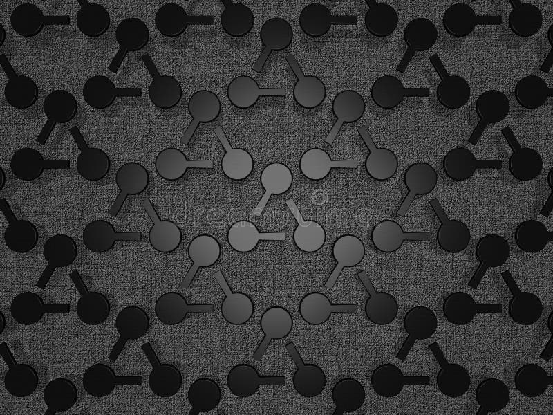 Background with Figures, Geometric Shapes, Glowing Lines, Textured ...