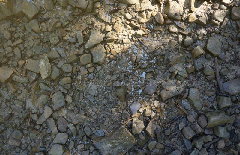 Background of Shattered Stony Stones Surface in Mountain Area. Texture ...