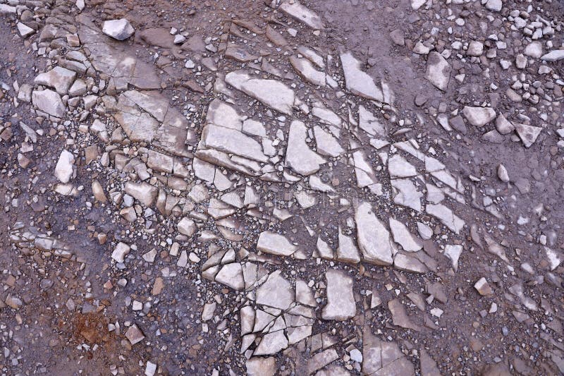 Background of Shattered Stony Stones Surface in Mountain Area. Texture ...