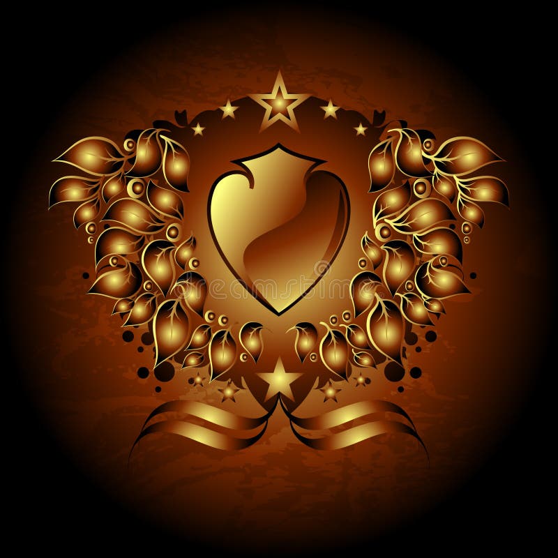 Background shield stock vector. Illustration of arms, accent - 4525031