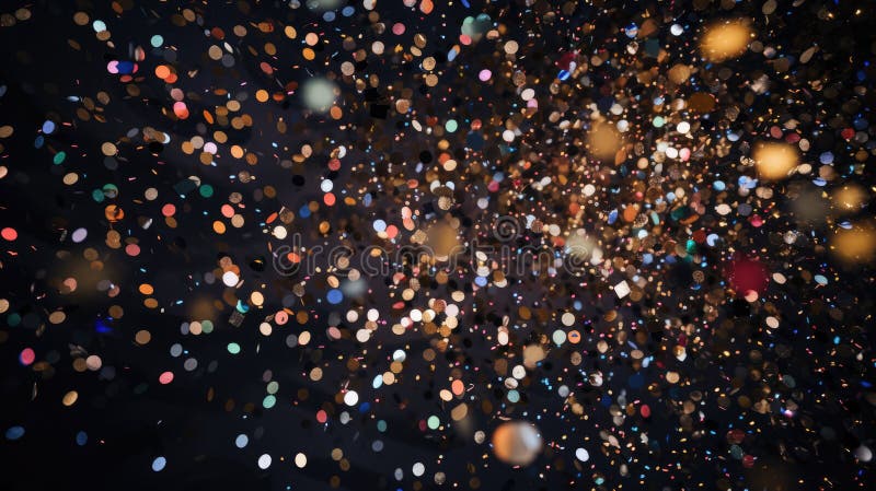 Background with Shining Confetti. Festive Texture Stock Photo - Image ...