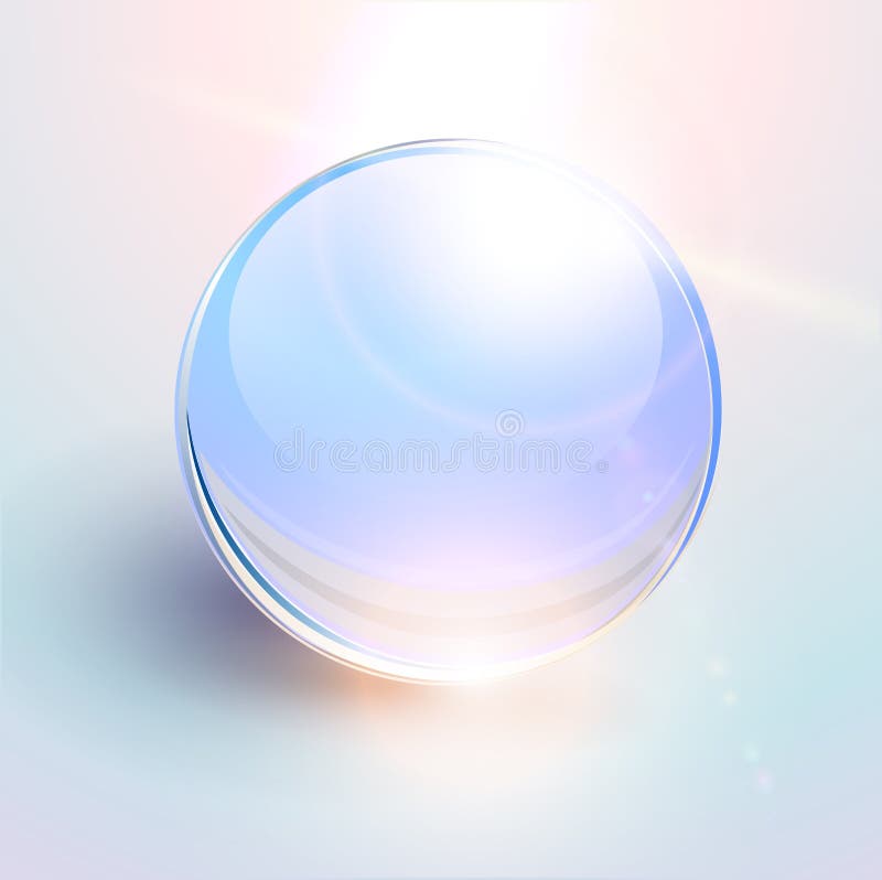 Background with Shiny Blue Sphere Stock Vector - Illustration of summer ...