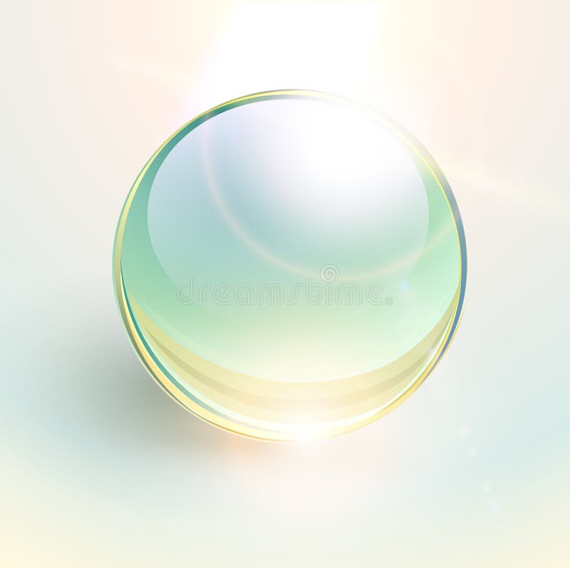 Shiny sphere green stock vector. Illustration of glossy - 177096057