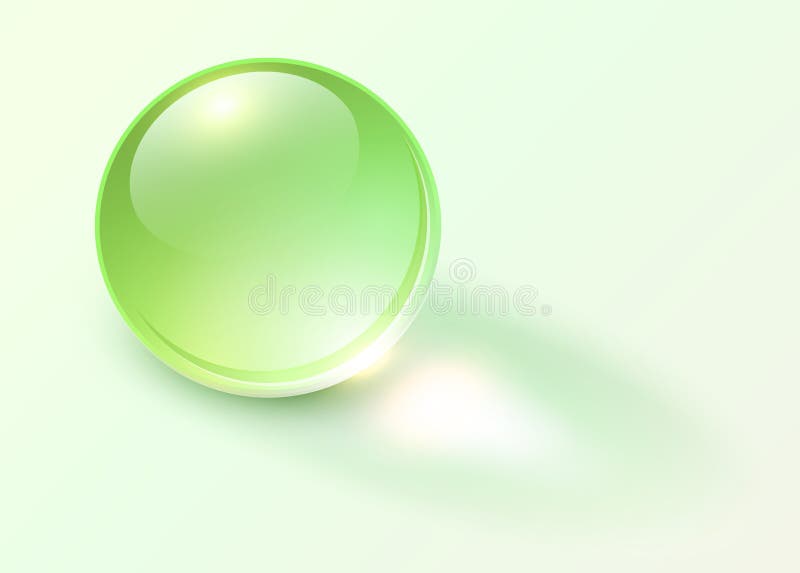 Shiny sphere green stock vector. Illustration of glossy - 177096057