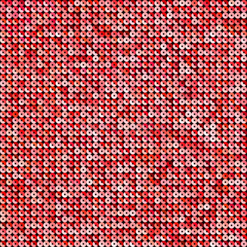 Background with Shiny Red Sequins. Eps 10. Stock Vector - Illustration ...