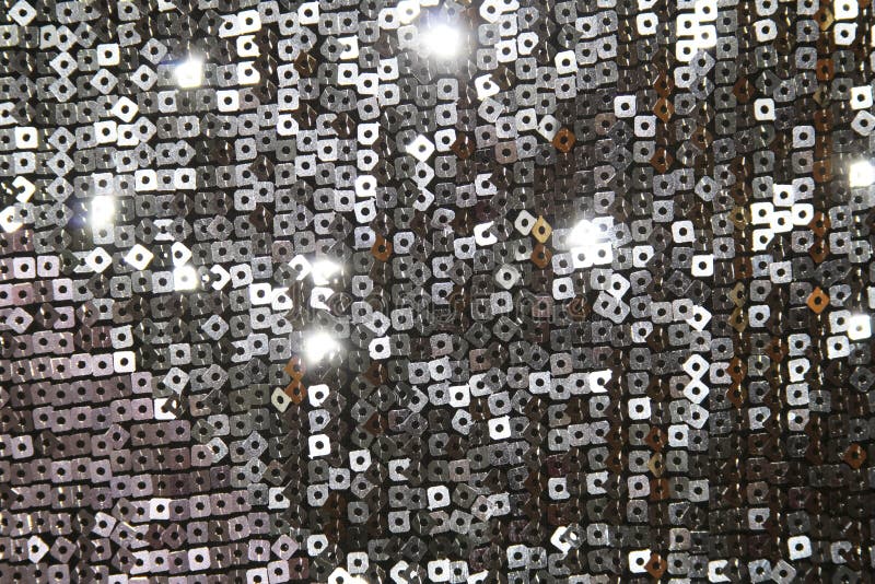 Background with Shiny Silver Sequins Stock Photo - Image of sequins ...