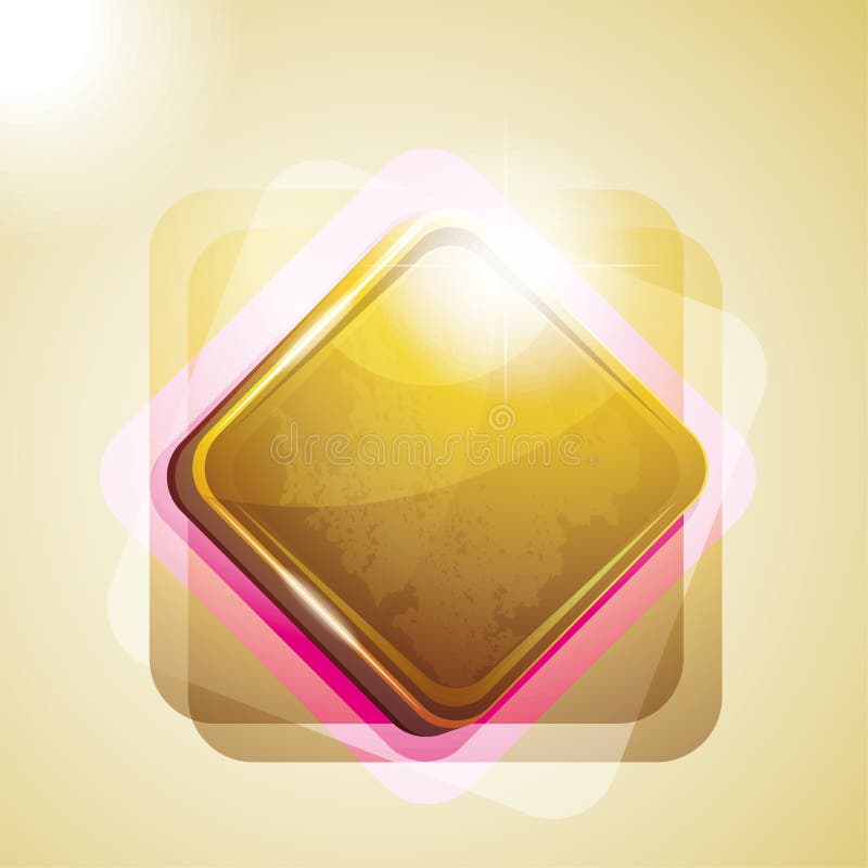 Background With Shiny Square Stock Vector - Illustration of ...