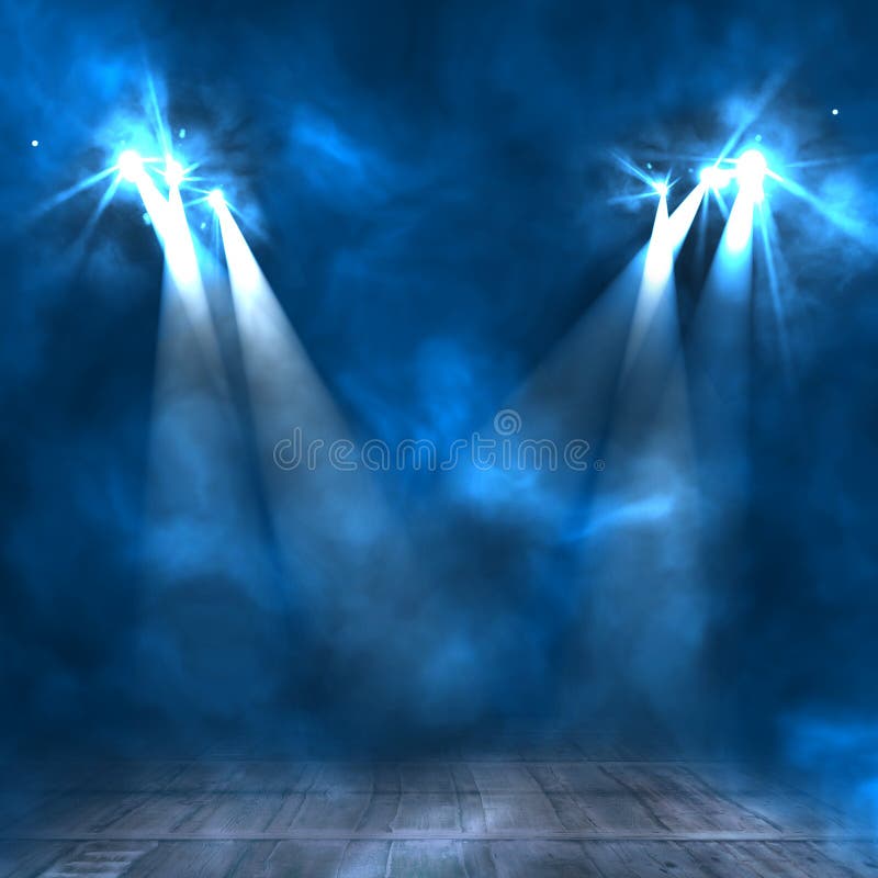 Background in Show. Interior Shined with a Projector. 3d Stock ...