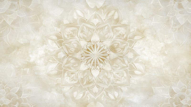 Minimalistic Islamic-inspired Design with Floral Arabesque Patterns in ...