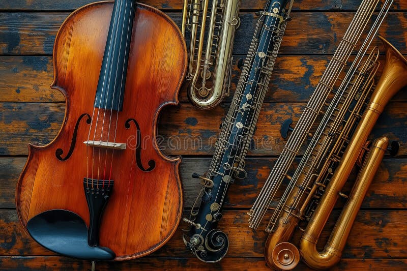 Background Showcasing Various Musical Instruments Perfect Music Related ...