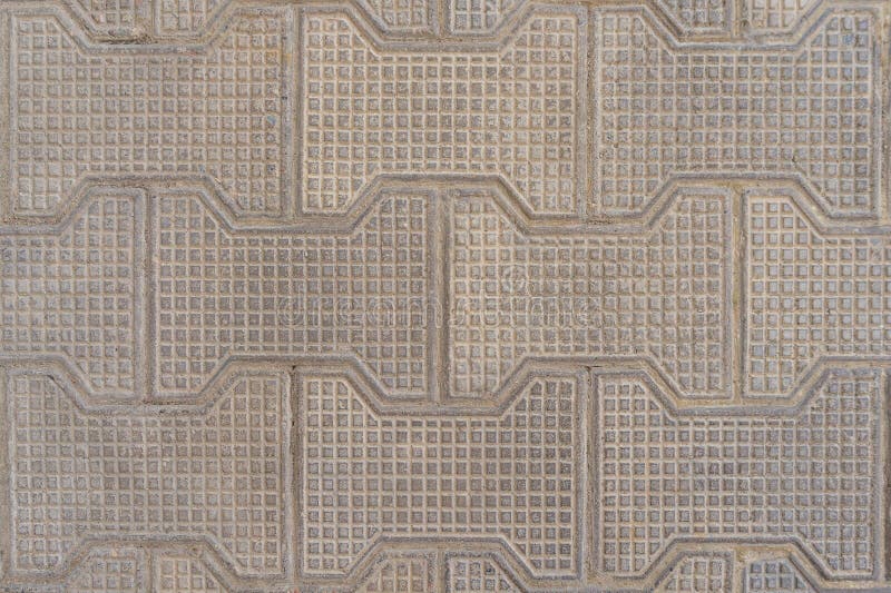 Background of Sidewalk is Paved with Paving Stones in Shape of a Bow ...