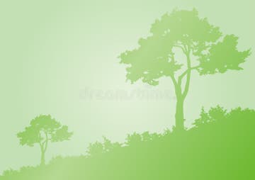 Bent Tree Silhouette Stock Illustrations – 413 Bent Tree Silhouette ...