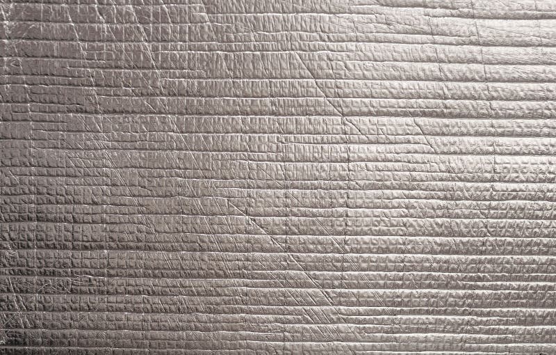 Background of Silver Glossy Reflector for Insulation Stock Photo ...