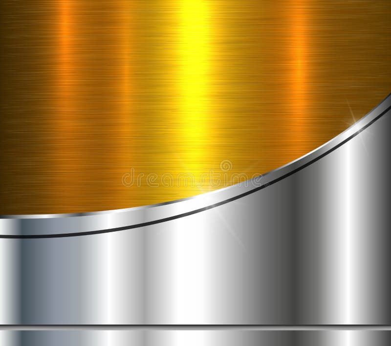 Gold metallic background stock vector. Illustration of metallic - 184716252