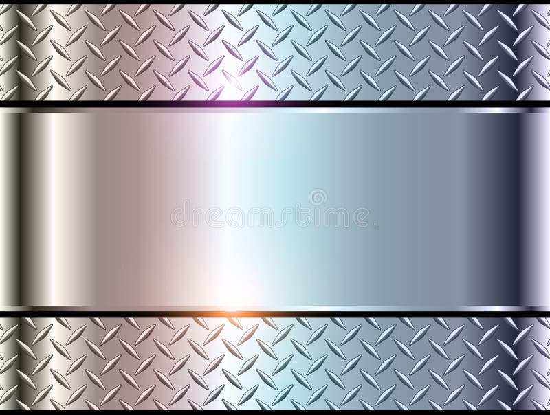 Background Silver Metallic 3d Chrome Stock Vector - Illustration of ...