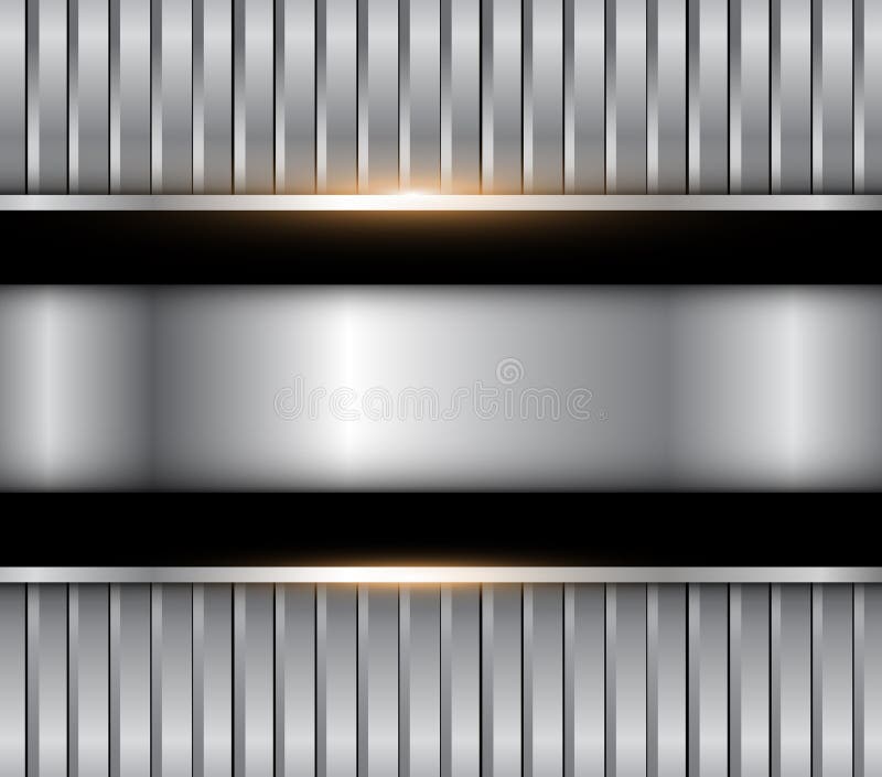 Background silver metallic stock vector. Illustration of metallic ...