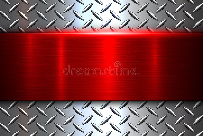 Background Silver Red Metallic 3d Stock Vector - Illustration of ...