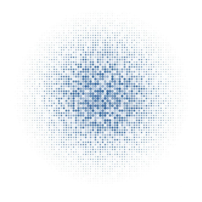 Background of Sky-blue Points on White Stock Vector - Illustration of ...