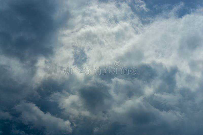 Background Sky in Deep Dense Clouds High Contrast Stock Image - Image ...