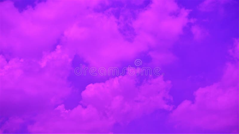 Background of the Sky at Sunset the Sky is Decorated with Violet Cloud ...