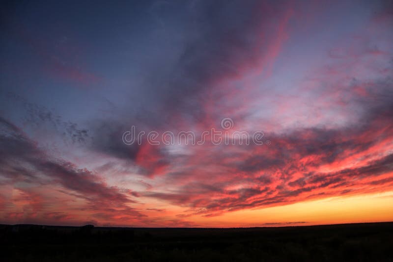 The Magic of Summer Sunsets Stock Image - Image of particle, luminous ...
