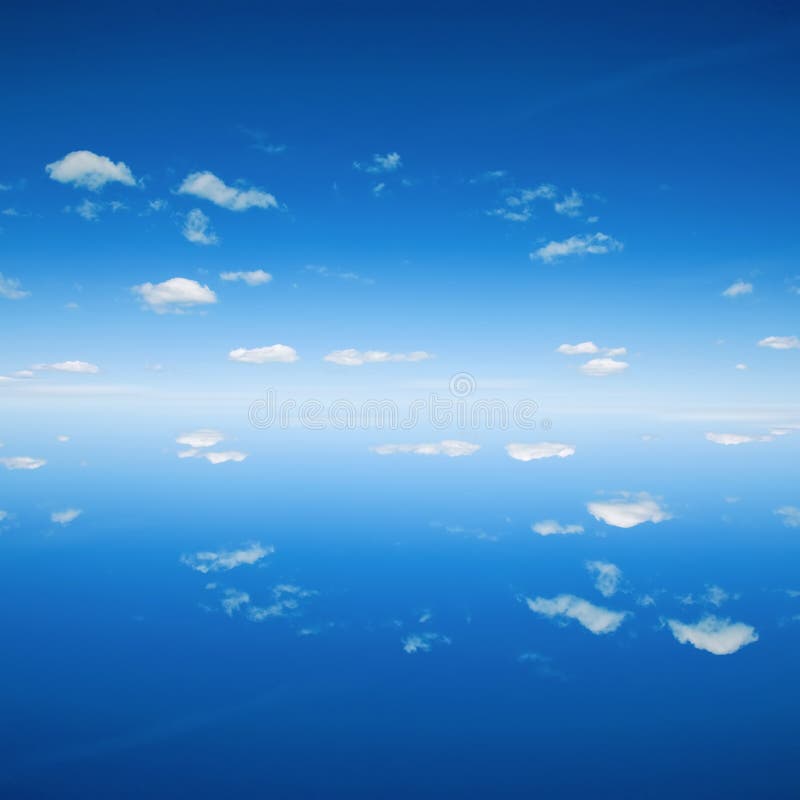 Background Of Sky And Water Stock Illustration - Illustration of ocean ...