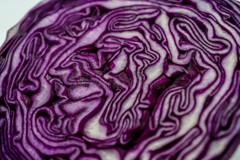 Background Slice of Red Cabbage. Stock Image - Image of food, closeup ...