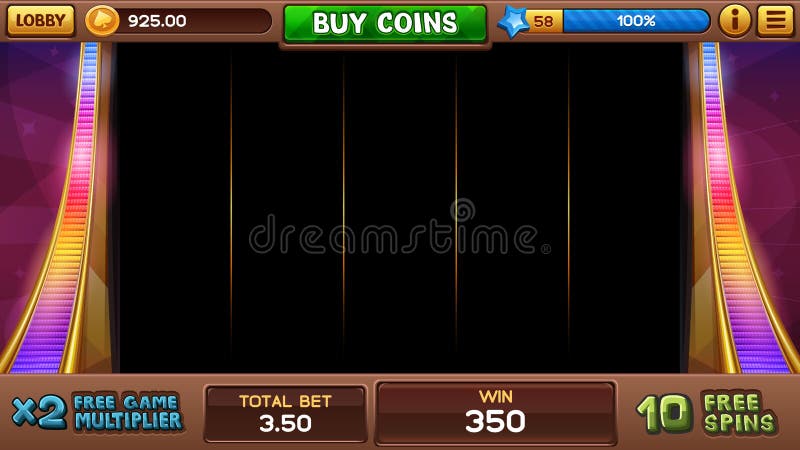 Background for slots game stock vector. Illustration of shiny - 106328053