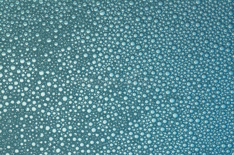 Little Blue Bubbles on the Liquid Surface Stock Photo - Image of drink ...