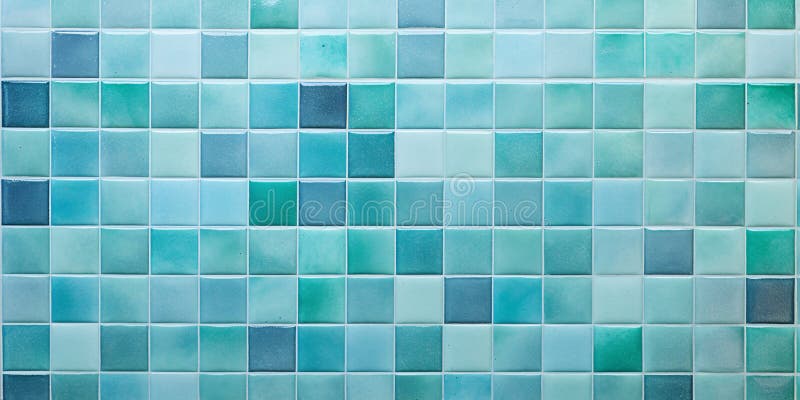 Background with Small Glossy Teal Blue Rectangular Tiles Stock ...