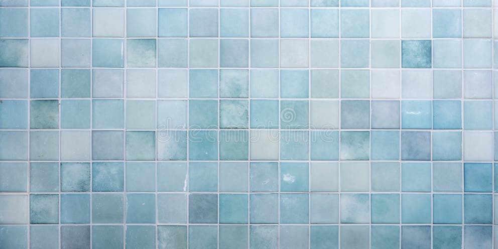 Background with Small Lightl Blue Rectangular Tiles Stock Illustration ...