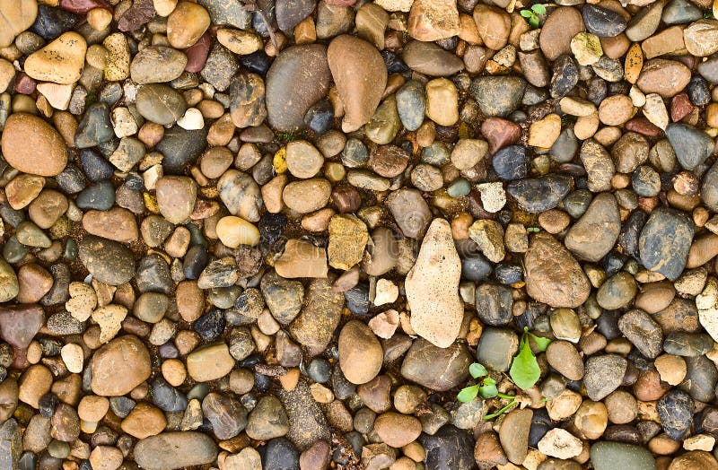 Background of Small Pebbles and Sand Stock Image - Image of coast ...
