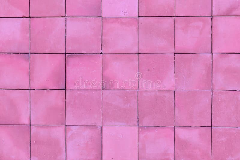 Background with Small Pink Rectangular Tiles Stock Photo - Image of ...