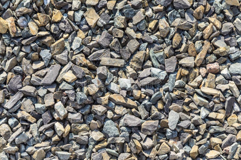 Background of Small Rough Stones for Paving a Way Stock Image - Image ...