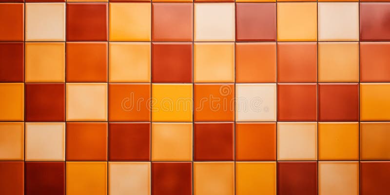 Background with Small Yellow, Orange and Red Colored Rectangular Tiles ...