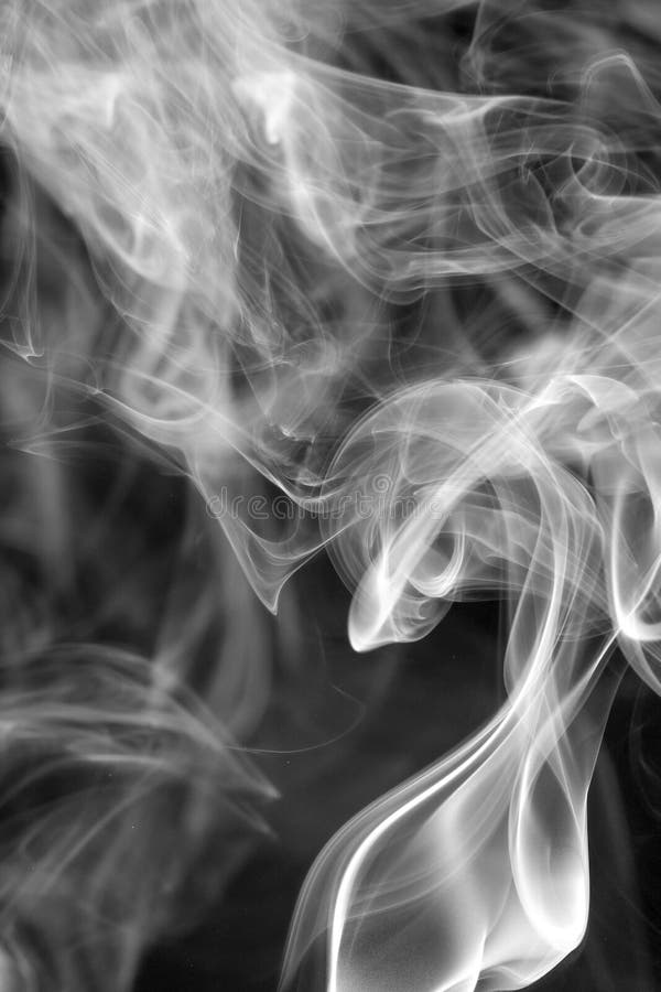 Background Smoke Curves and Wave on Black Background Stock Image ...
