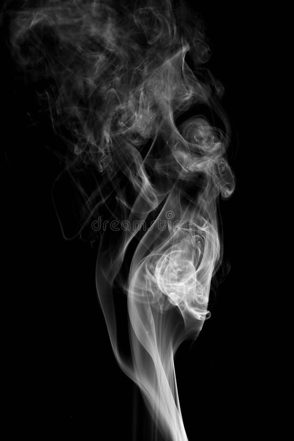Background Smoke Curves and Wave on Black Background Stock Photo ...