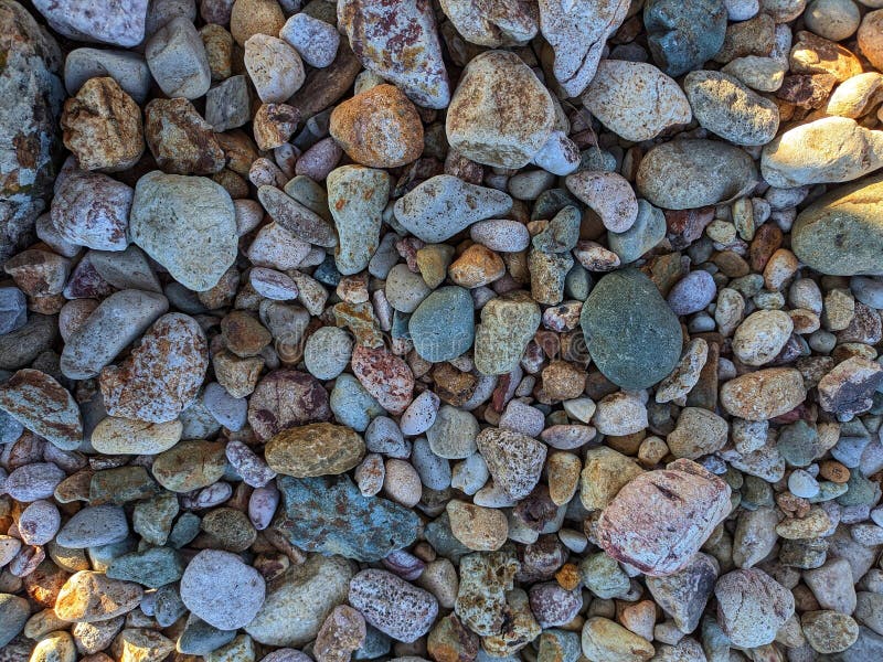 Background of Smooth Round Pebble Texture. Stock Photo - Image of ...