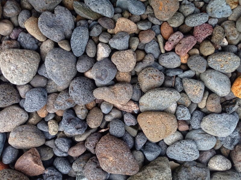 Background of Smooth Round Pebble Texture. Stock Photo - Image of ...