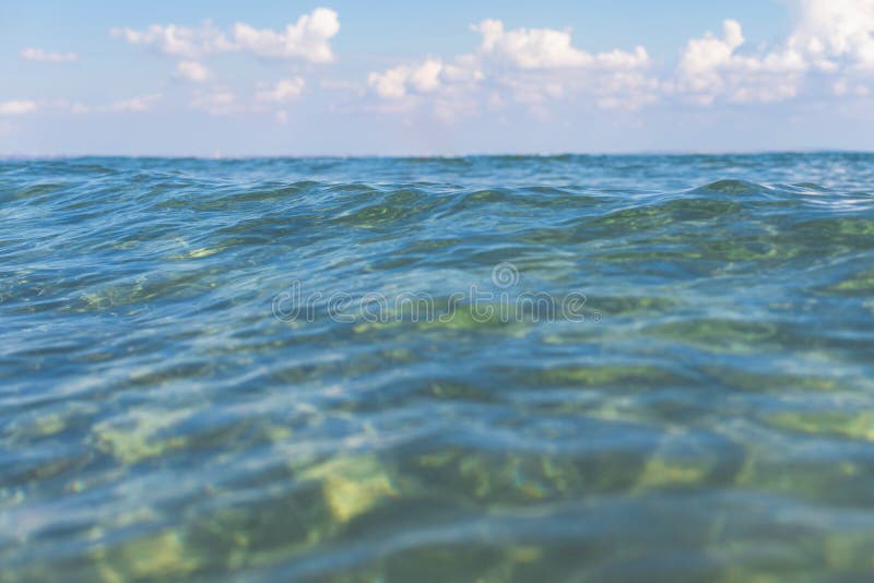 Background of the Smooth and Soft Natural Transparent Sea Water with ...